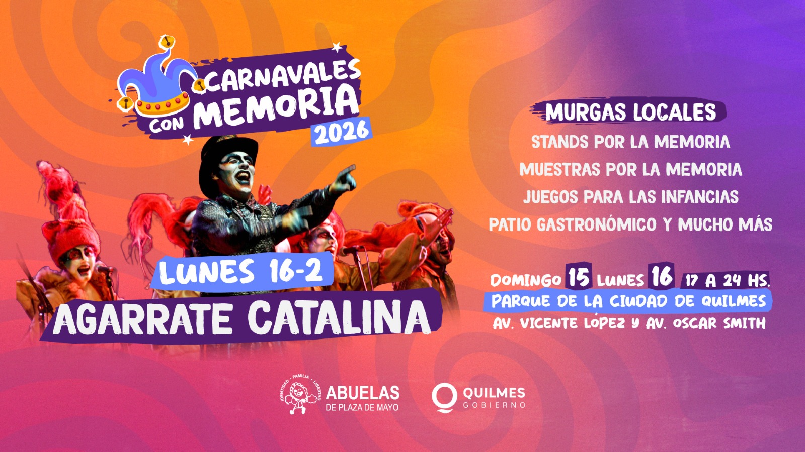 «CARNAVALES CON MEMORIA», LIBRES Y GRATUITOS – Centro Informativo Quilmes